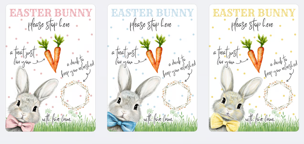 DIGITAL FILE - Easter Bunny Placemats – The Custom Print Shop