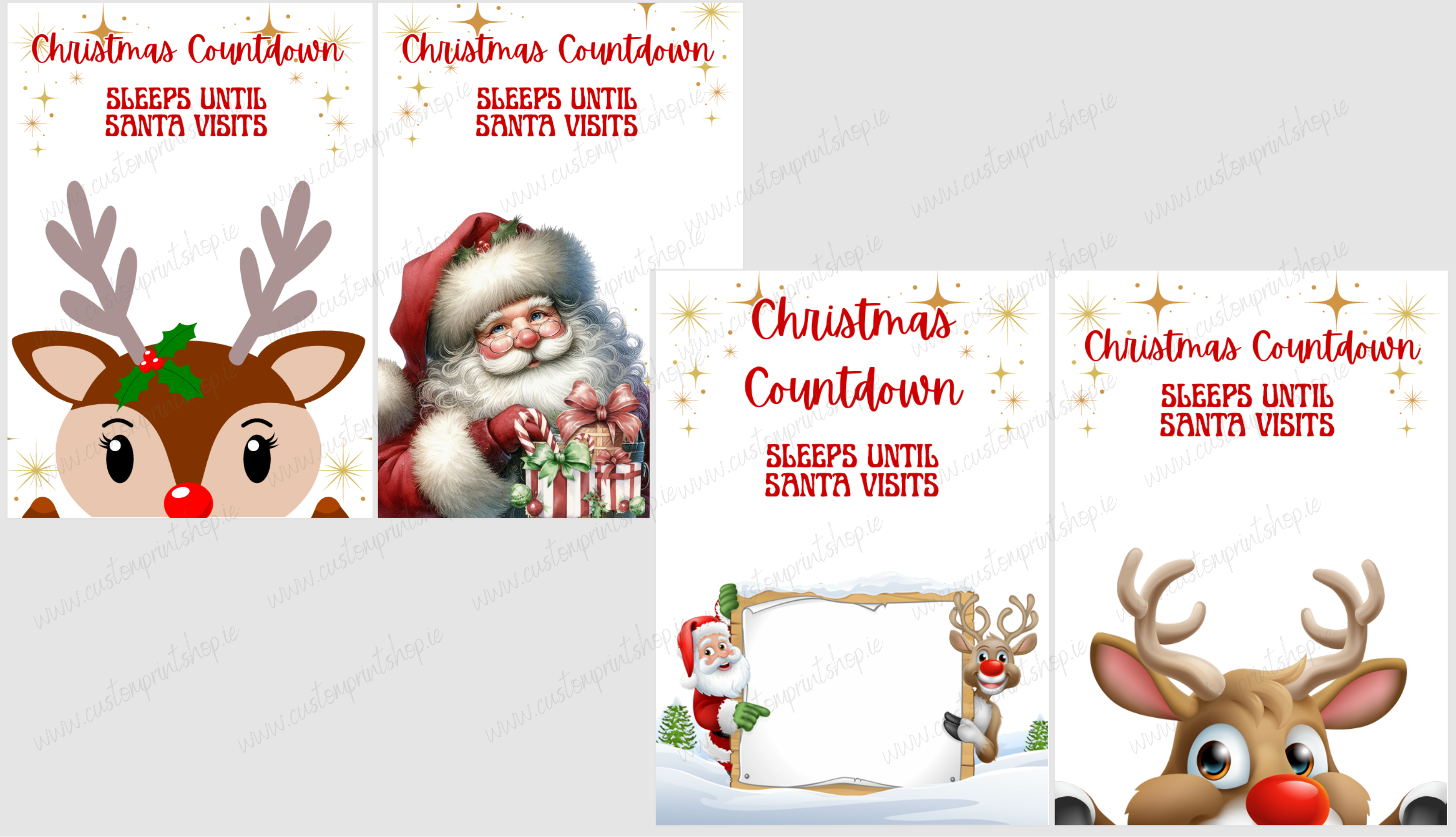 DIGITAL FILE - Countdown To Santa – The Custom Print Shop